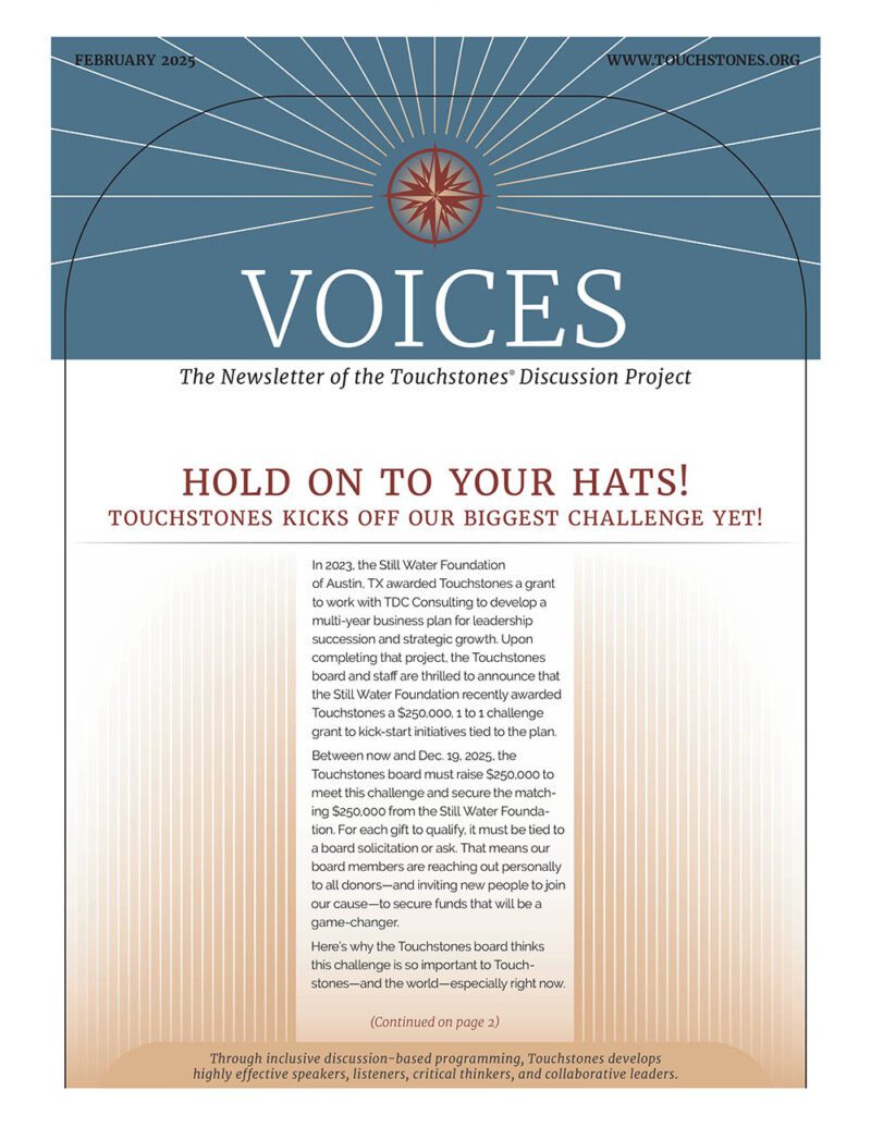 Touchstones Discussion Project - Change How You Think